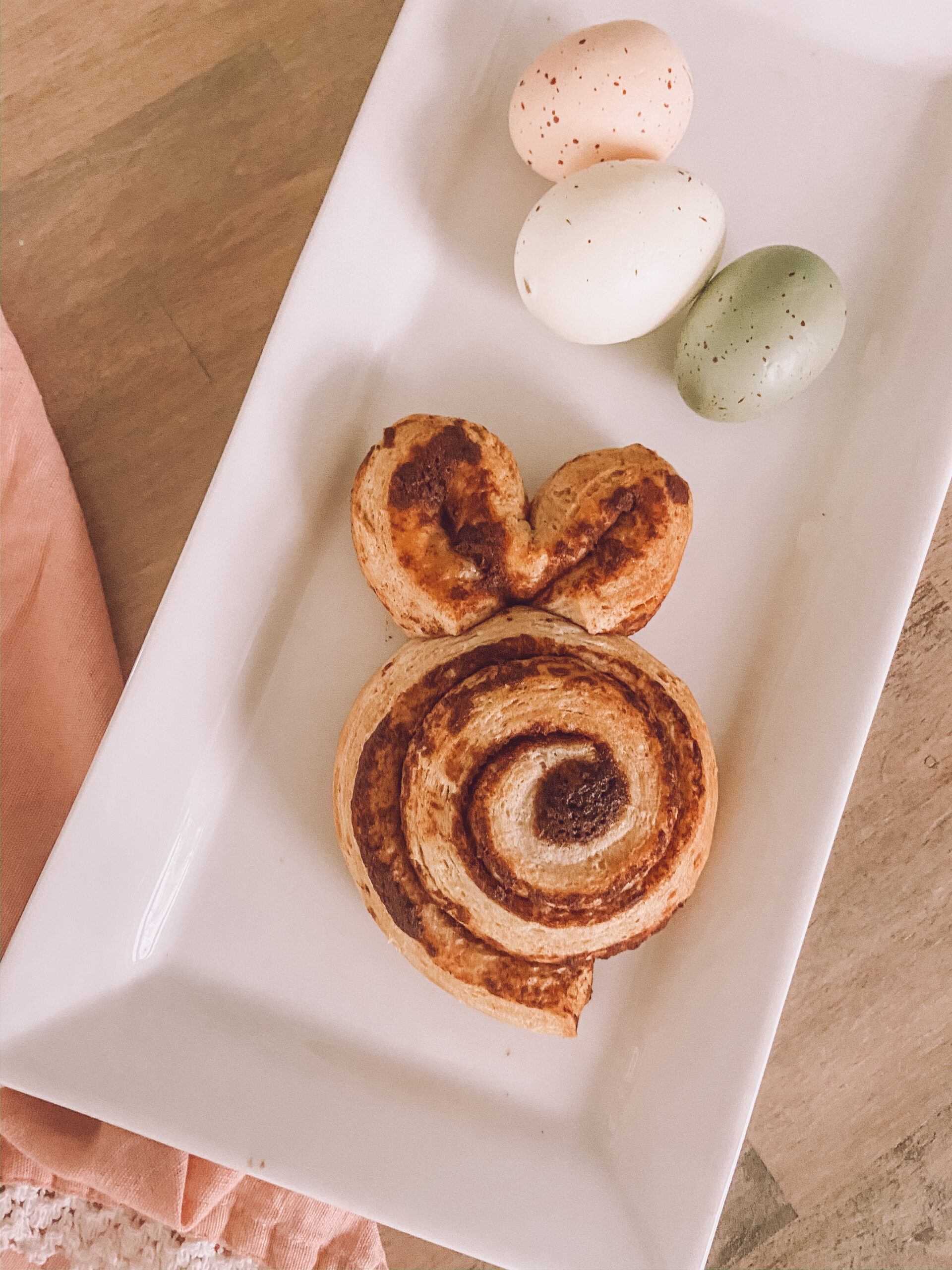 Easy Bunny Cinnamon Rolls for Easter