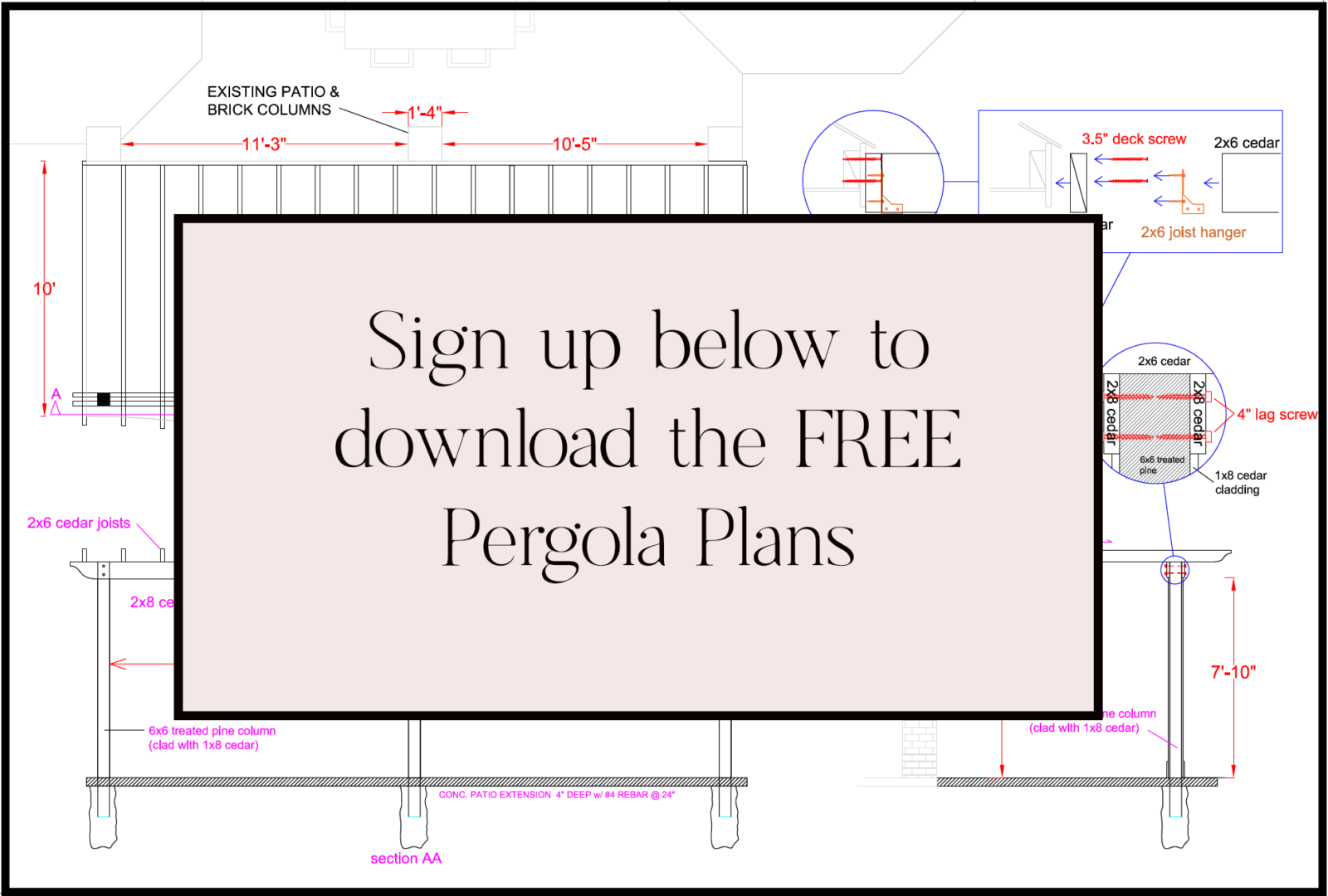 DIY Pergola Plans: FREE Download