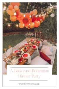 A Backyard Bohemian Dinner Party