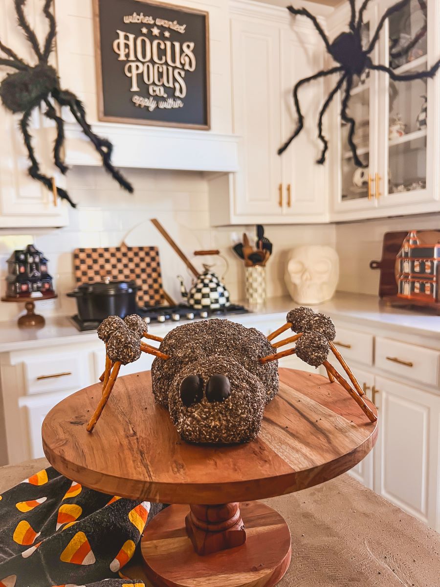 How to Make an Adorable Spider Cheese Ball
