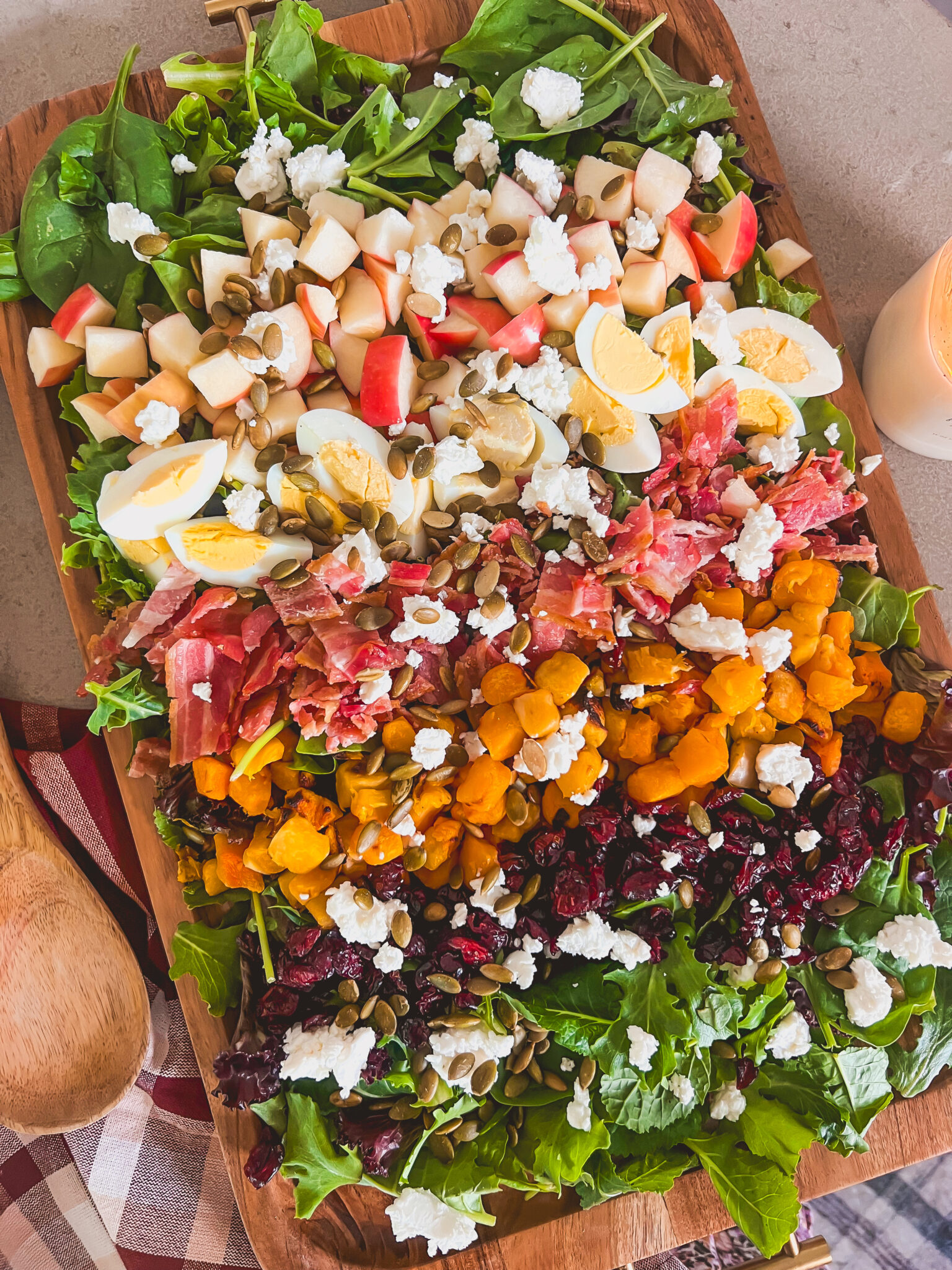 How to Prep an Amazing Fall Cobb Salad Board!