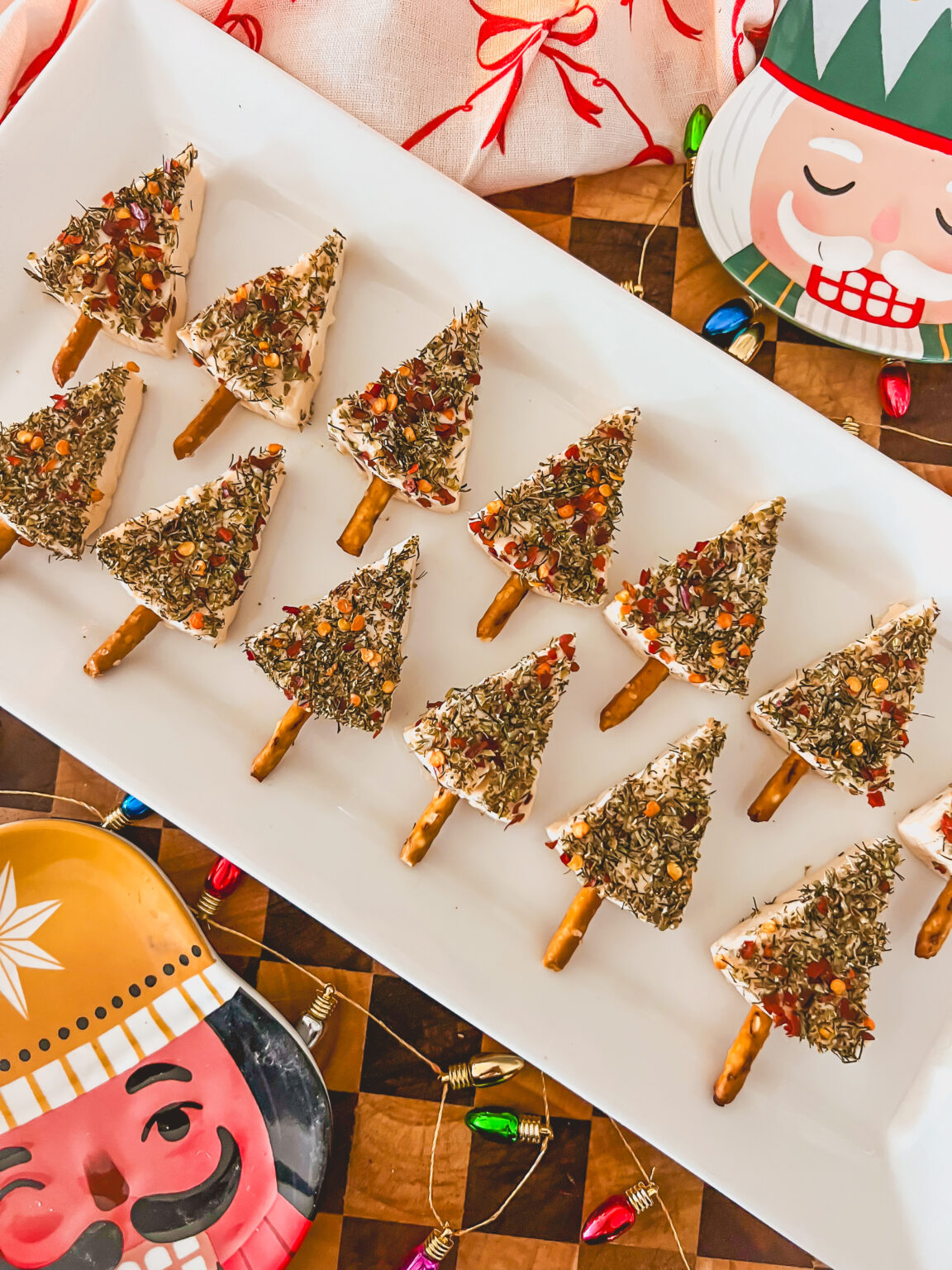 Christmas Tree Cheese Bites
